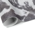 Holstein Cow Faux Leather Natural Hide Wrapping Paper | Zazzle