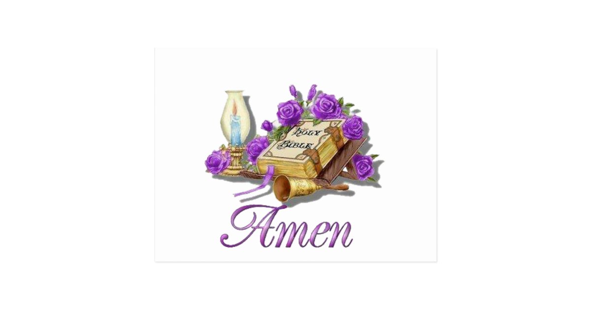 Holy Bible Amen Postcard | Zazzle.com