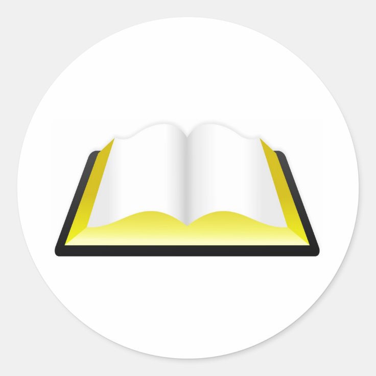 Holy Bible Classic Round Sticker | Zazzle