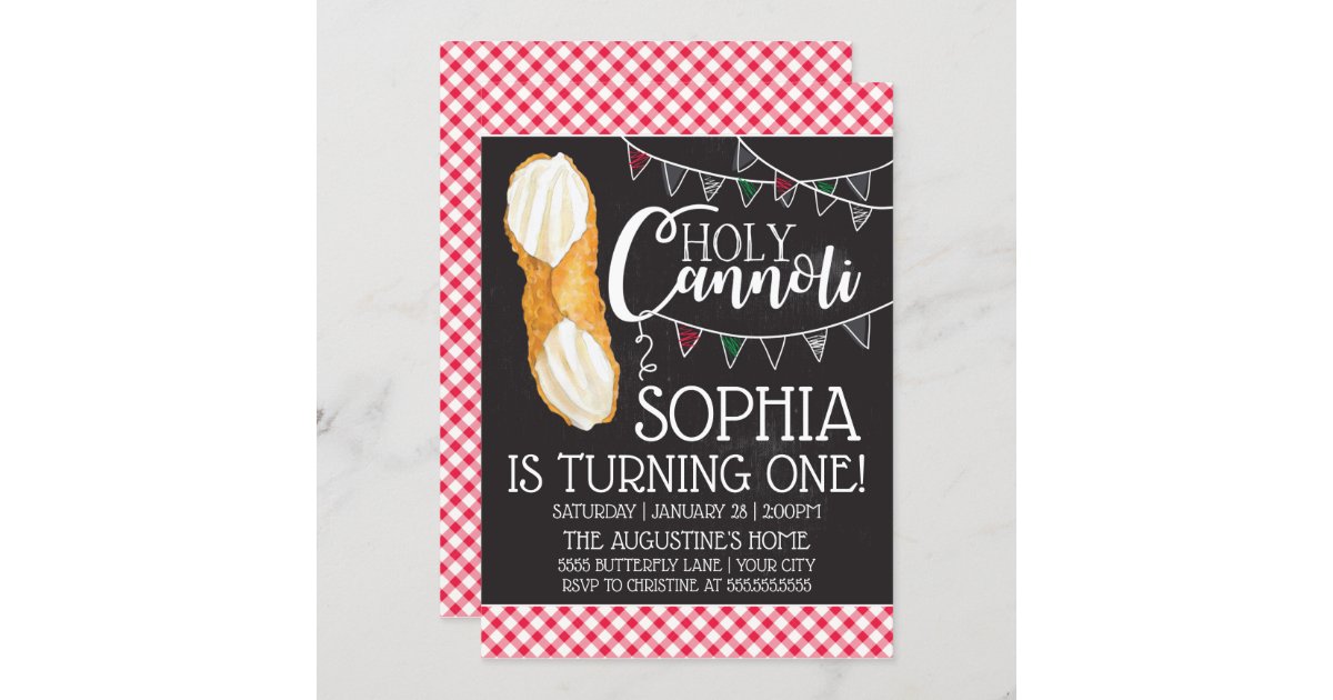 Holy Cannoli | Birthday Invitation | Zazzle Holy Cannoli | Birthday Invitation | Zazzle