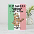 Holy Cannoli Flag of Italy Family Reunion Invitation | Zazzle