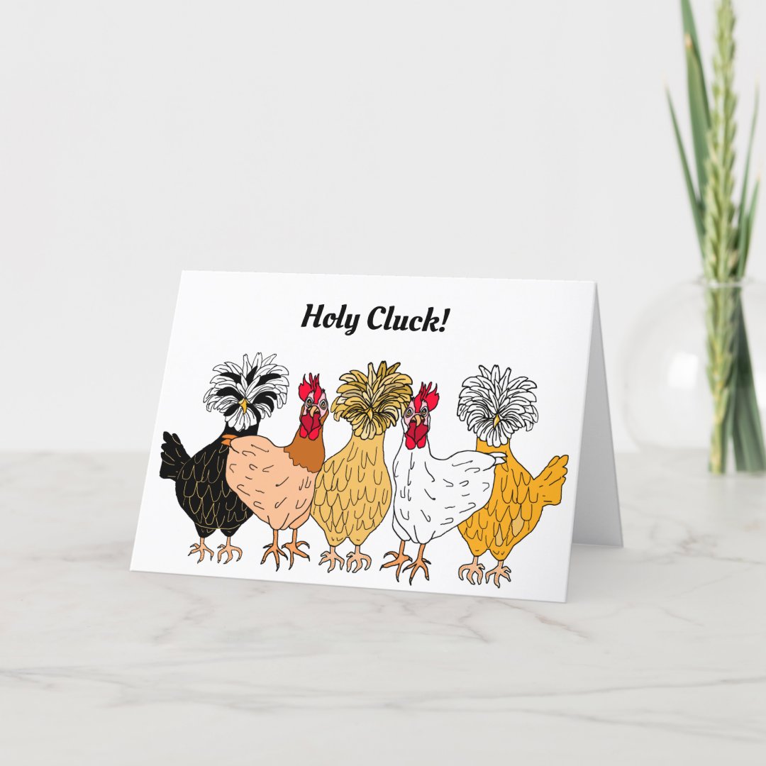 Holy Cluck, Happy Birthday Mother Clucker Card | Zazzle