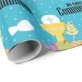 Holy Communion Christening Wrapping Paper | Zazzle