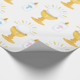 holy Communion Wrapping Paper | Zazzle