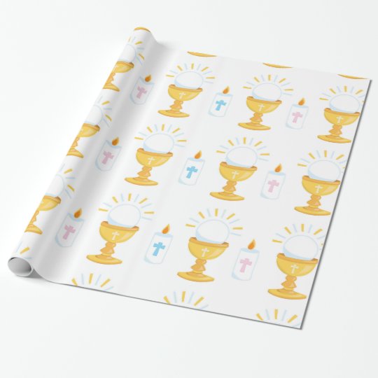holy Communion Wrapping Paper | Zazzle.com