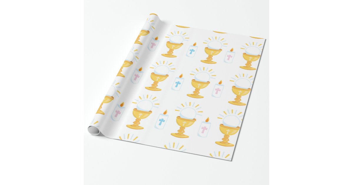 holy Communion Wrapping Paper | Zazzle