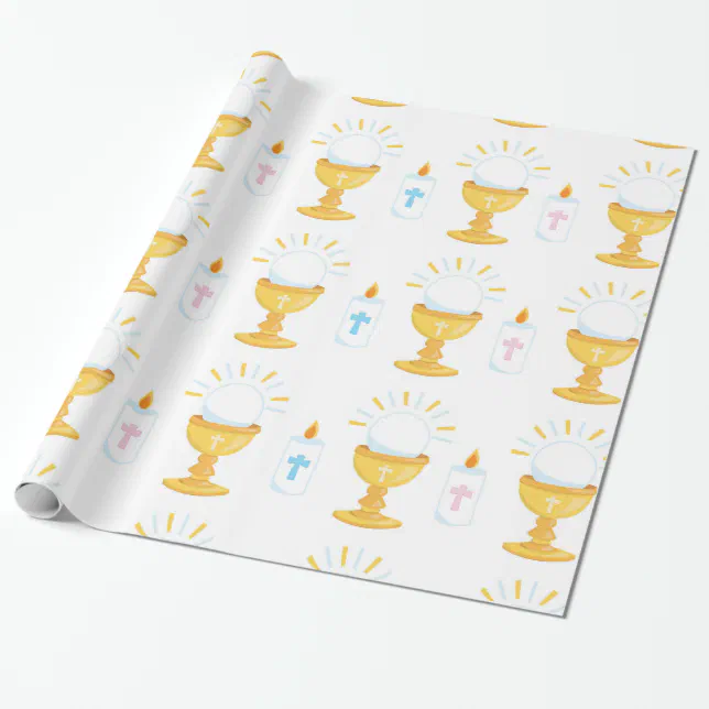 holy Communion Wrapping Paper | Zazzle