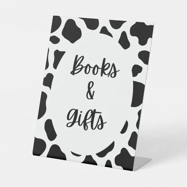 Holy Cow Baby Shower Books and Gifts Sign | Zazzle