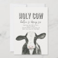Holy Cow Birthday Invitation | Cow Party | Zazzle
