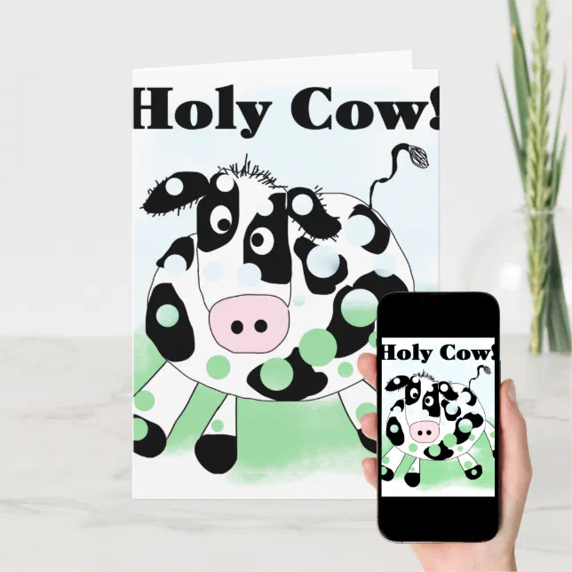 Holy Cow Card | Zazzle