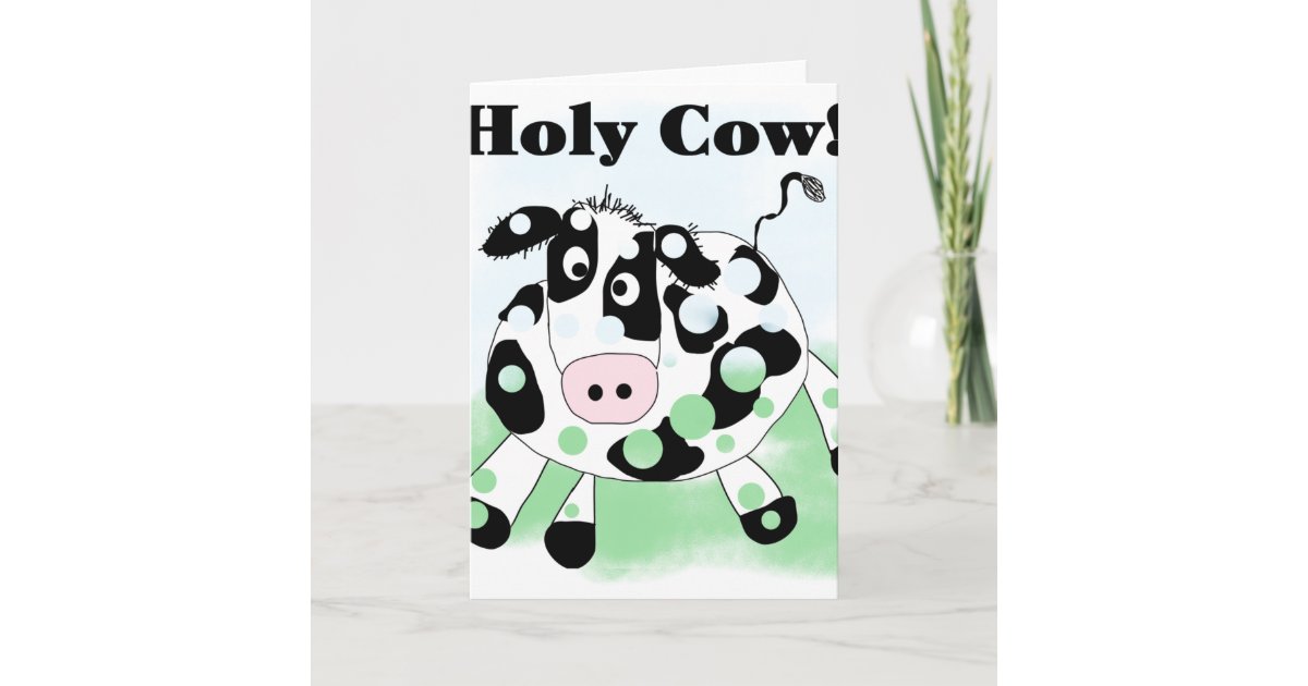 Holy Cow Card | Zazzle