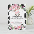 Holy Cow Girl 1st Birthday Invitation | Zazzle