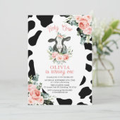 Holy Cow Girl 1st Birthday Invitation | Zazzle