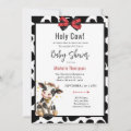 Holy Cow Girl Baby Shower Invitation | Zazzle