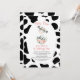 Holy Cow Girl Pink Floral Farm 1st Birthday Invitation | Zazzle