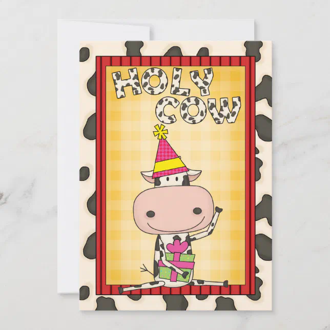Holy Cow - Graduation Party Invitation | Zazzle