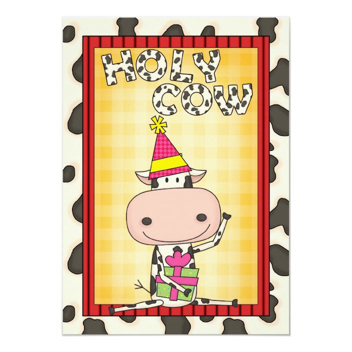 Holy Cow - Graduation Party Invitation | Zazzle.com