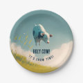 Holy Cow Its Chow Time Birthday Party Paper Plates | Zazzle