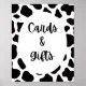 Holy Cow Print Birthday Cards and Gifts Table Sign | Zazzle