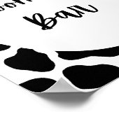 Holy Cow Print Cow Birthday Party Moo Mosa Bar | Zazzle