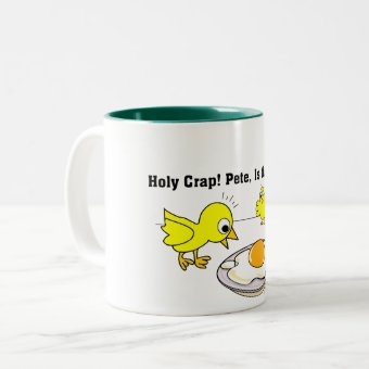 Holy Crap! Pete, is that you? Two-Tone Coffee Mug | Zazzle