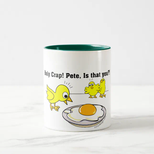 Holy Crap! Pete, is that you? Two-Tone Coffee Mug | Zazzle