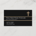 Holy Cross Christian Faith Worship Church Clergy Business Card | Zazzle