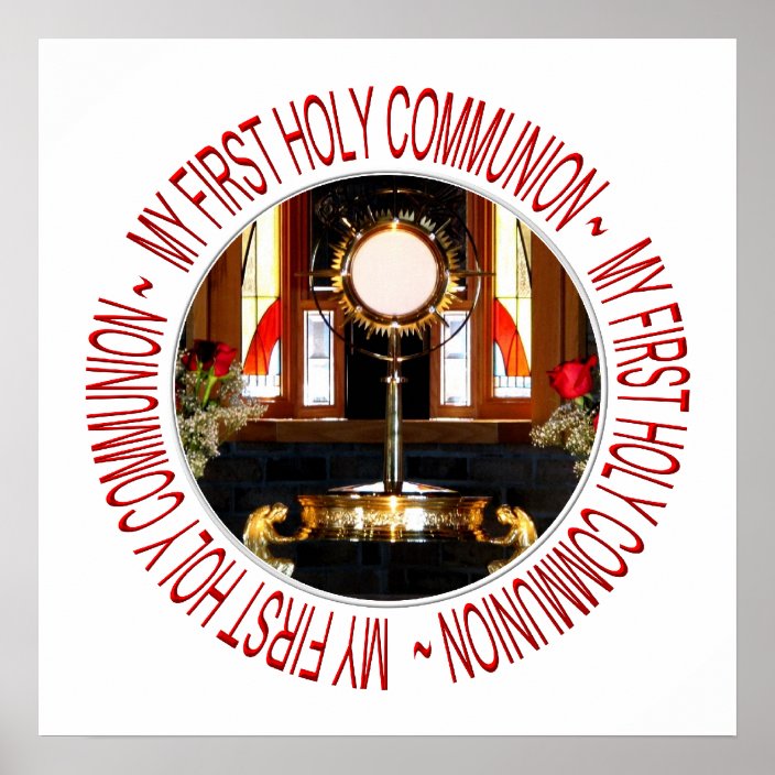 HOLY EUCHARIST - HOLY COMMUNION POSTER | Zazzle.com