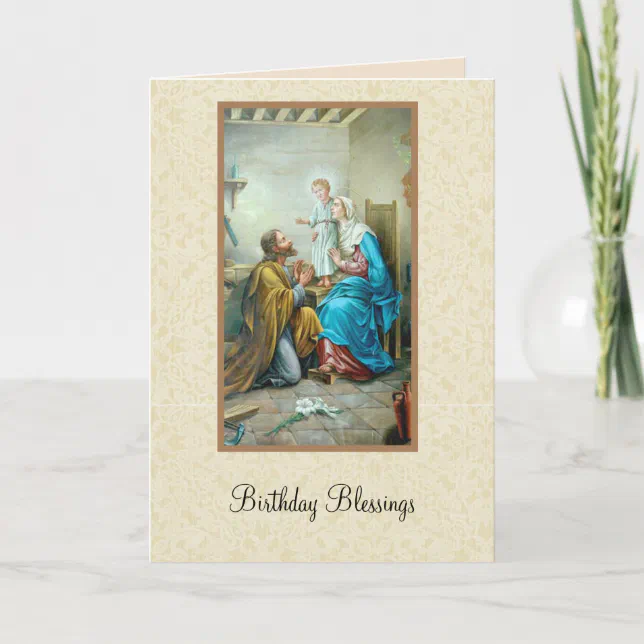 Holy Family Birthday Special Occasion Catholic Card | Zazzle