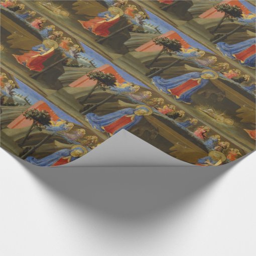 Holy Family Nativity Scene Angels Jesus Christ Wrapping Paper | Zazzle