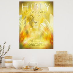 HOLY IS THE LORD - Christian art poster | Zazzle