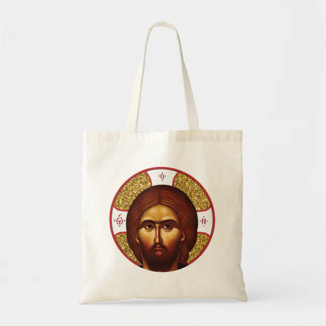 Holy jesus Christ Orthodox Icon Tote Bag | Zazzle