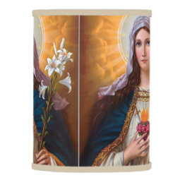 Holy Mother Mary Immaculate heart,St Mary,Catholic Lamp Shade | Zazzle