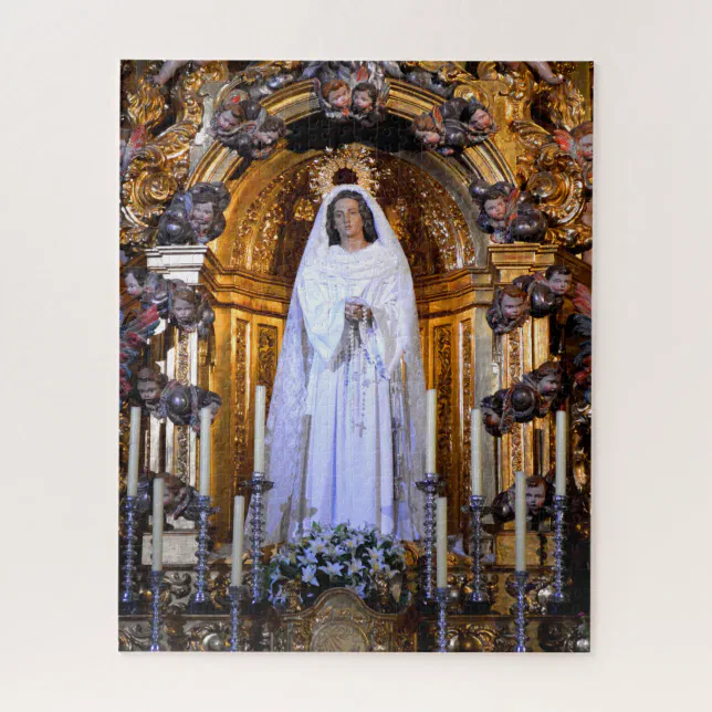 Holy mother Mary Jigsaw Puzzle | Zazzle