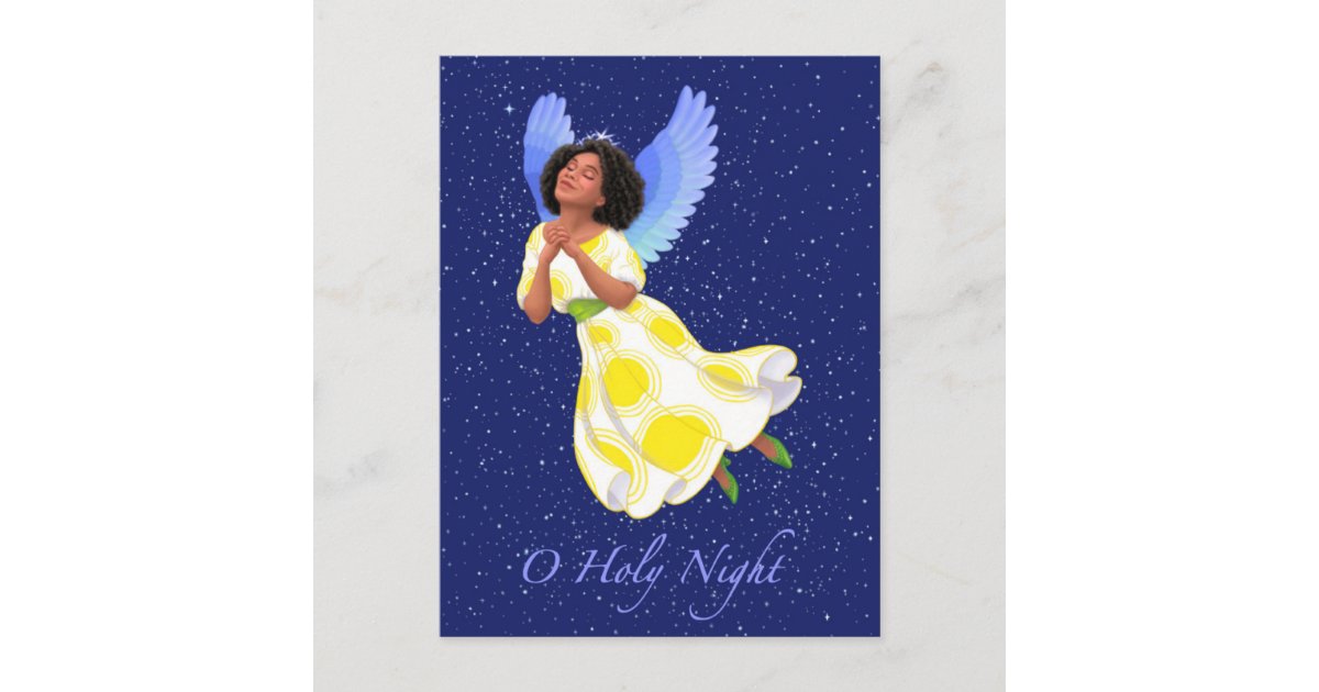 "Holy Night Angel." Postcard | Zazzle