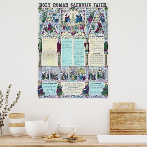Holy Roman Catholic Faith Infographic Chart | Zazzle