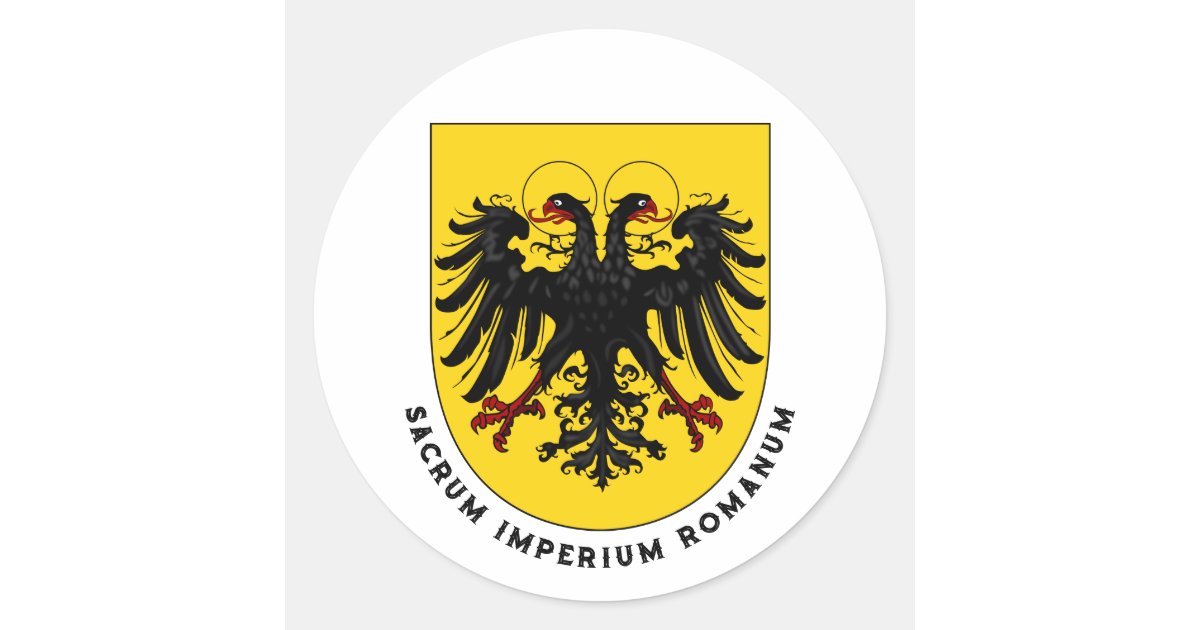 Holy Roman Empire coat of arms Classic Round Sticker | Zazzle