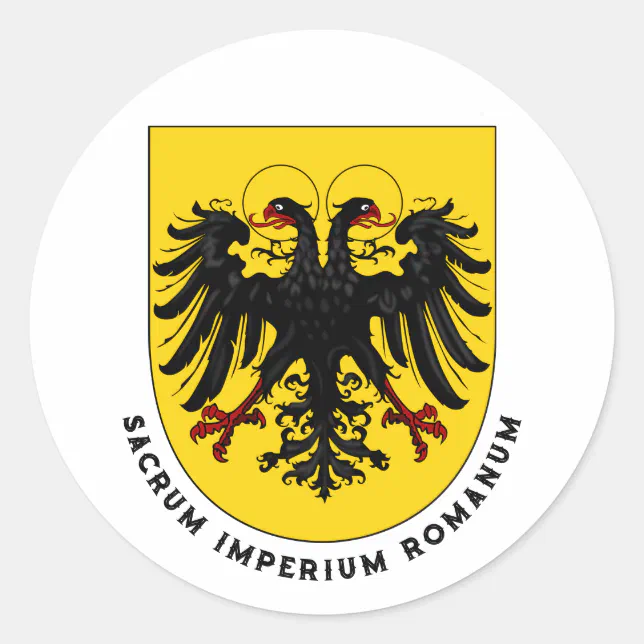 Holy Roman Empire coat of arms Classic Round Sticker | Zazzle