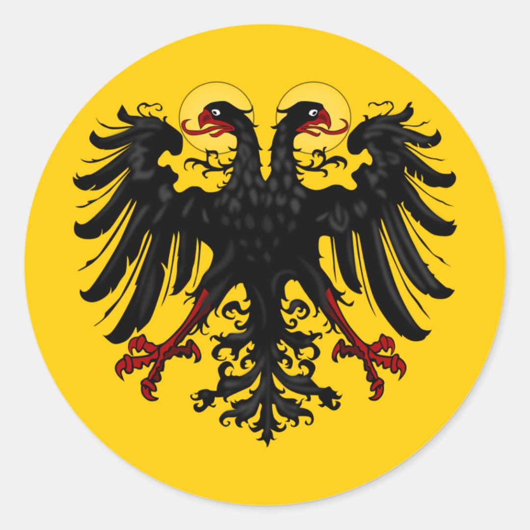 Holy Roman Empire Imperial Banner Classic Round Sticker | Zazzle