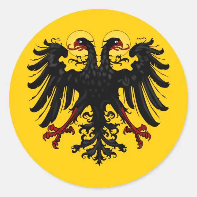 Holy Roman Empire Imperial Banner Classic Round Sticker | Zazzle