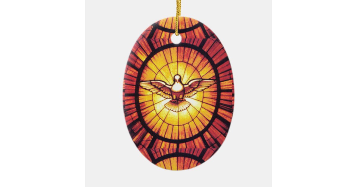HOLY SPIRIT CERAMIC ORNAMENT | Zazzle