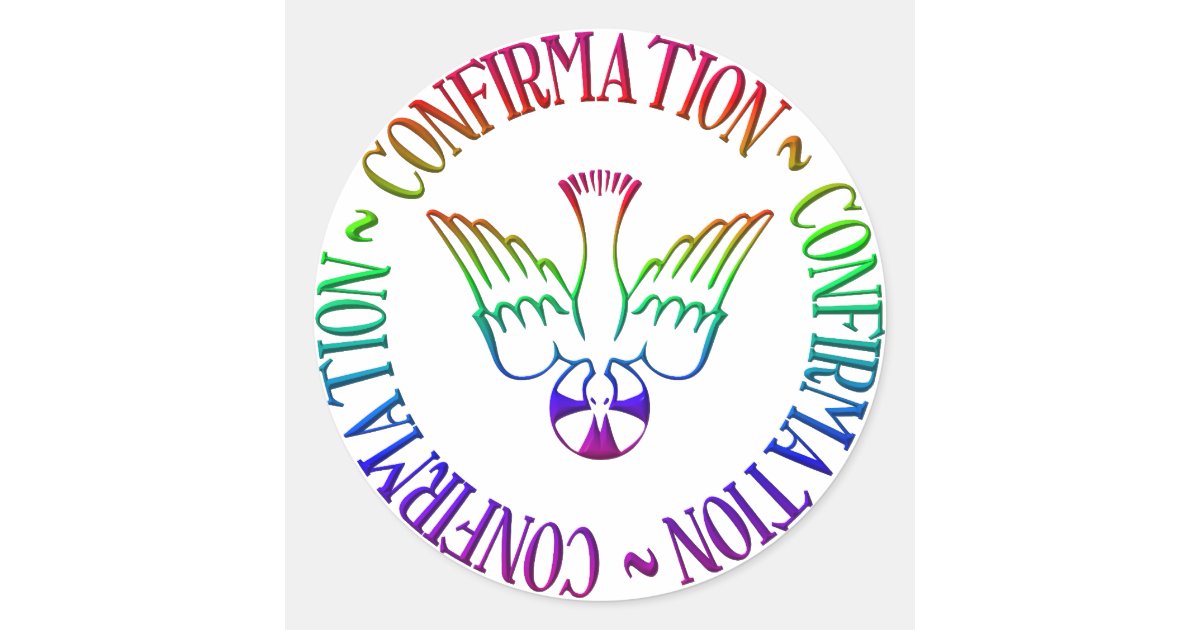 Holy Spirit - Confirmation Classic Round Sticker | Zazzle