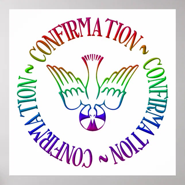Holy Spirit - Confirmation Poster | Zazzle