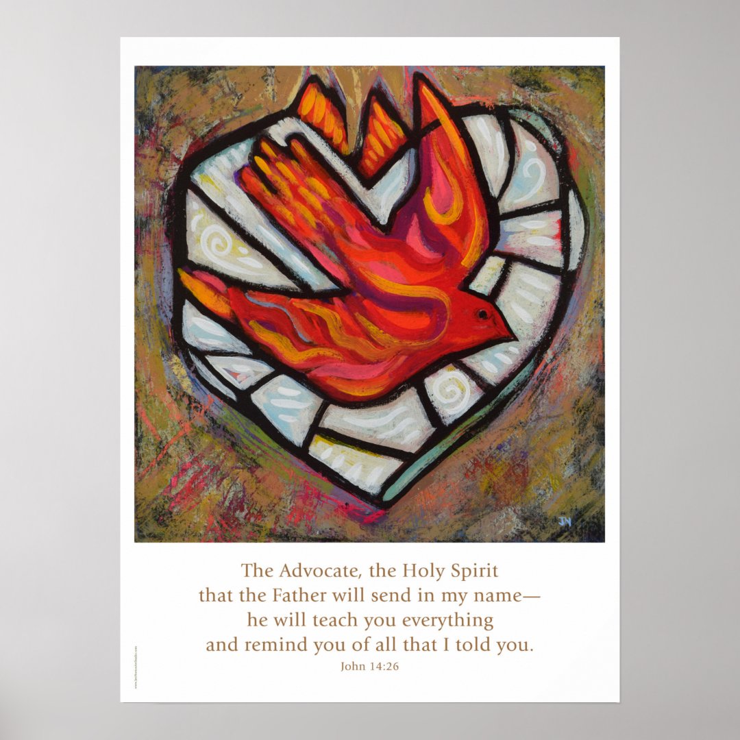 Holy Spirit Confirmation Poster, John 14:26 Poster | Zazzle