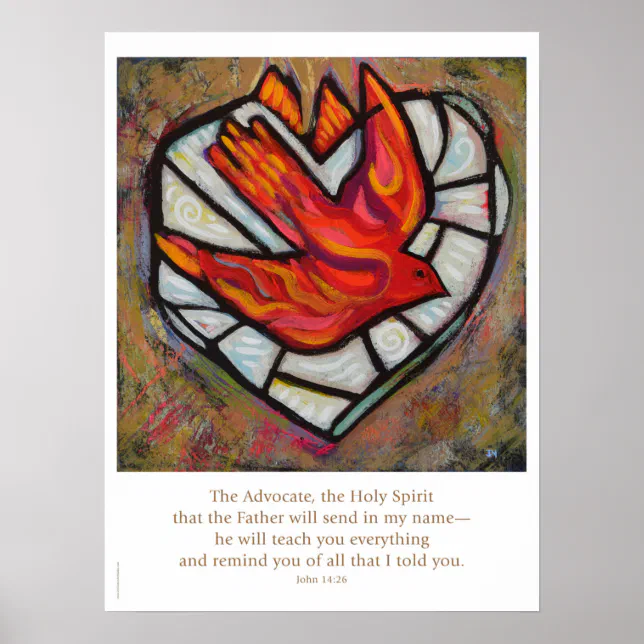 Holy Spirit Confirmation Poster, John 14:26 Poster | Zazzle