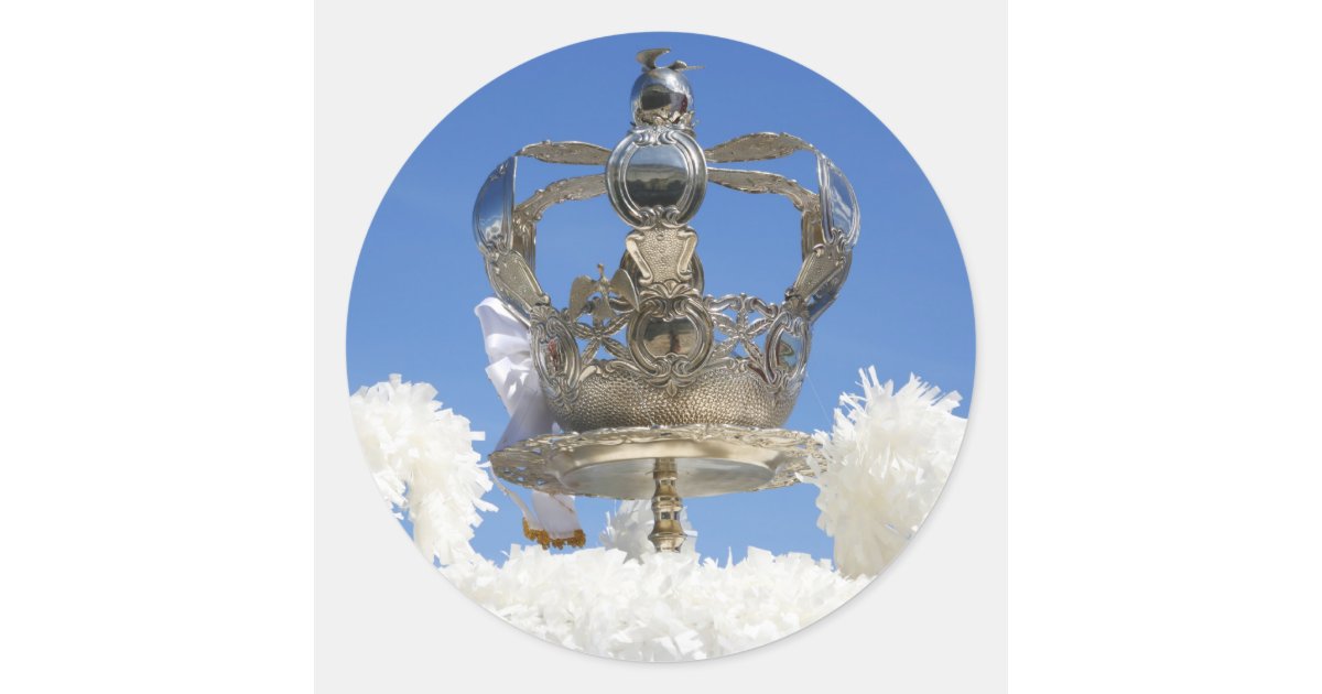 Holy Spirit crown Classic Round Sticker | Zazzle