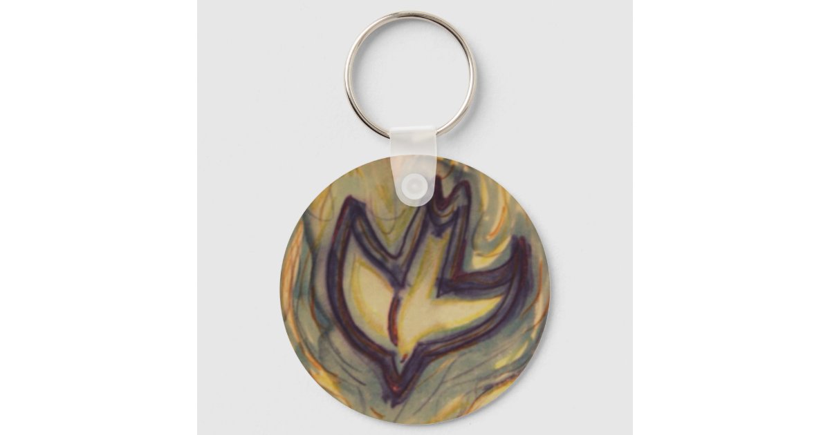 Holy Spirit Dove Keychain | Zazzle