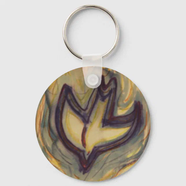 Holy Spirit Dove Keychain | Zazzle