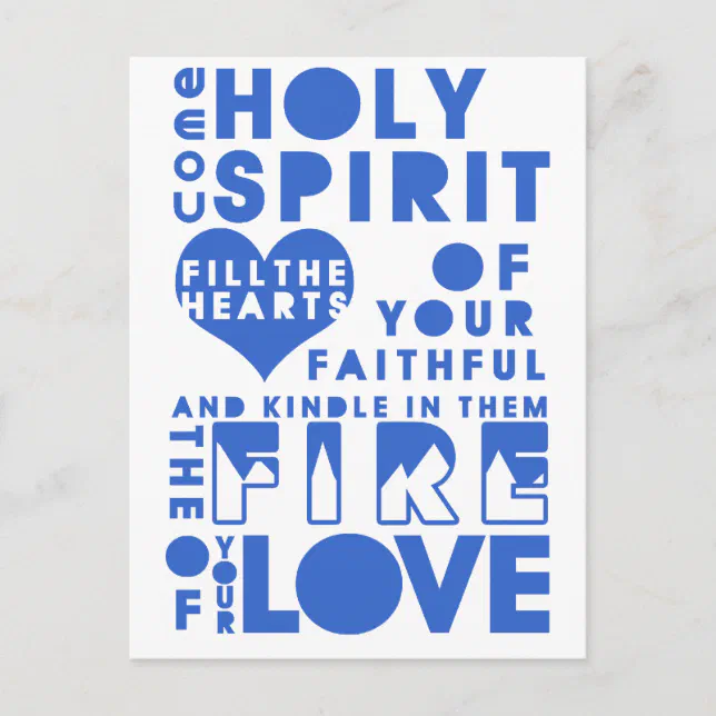 Holy Spirit Prayer Postcard | Zazzle