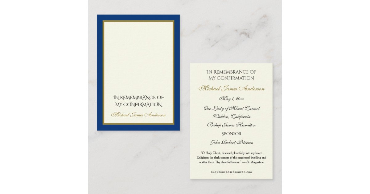 Holy Spirit Sacrament Confirmation Holy Card -- | Zazzle
